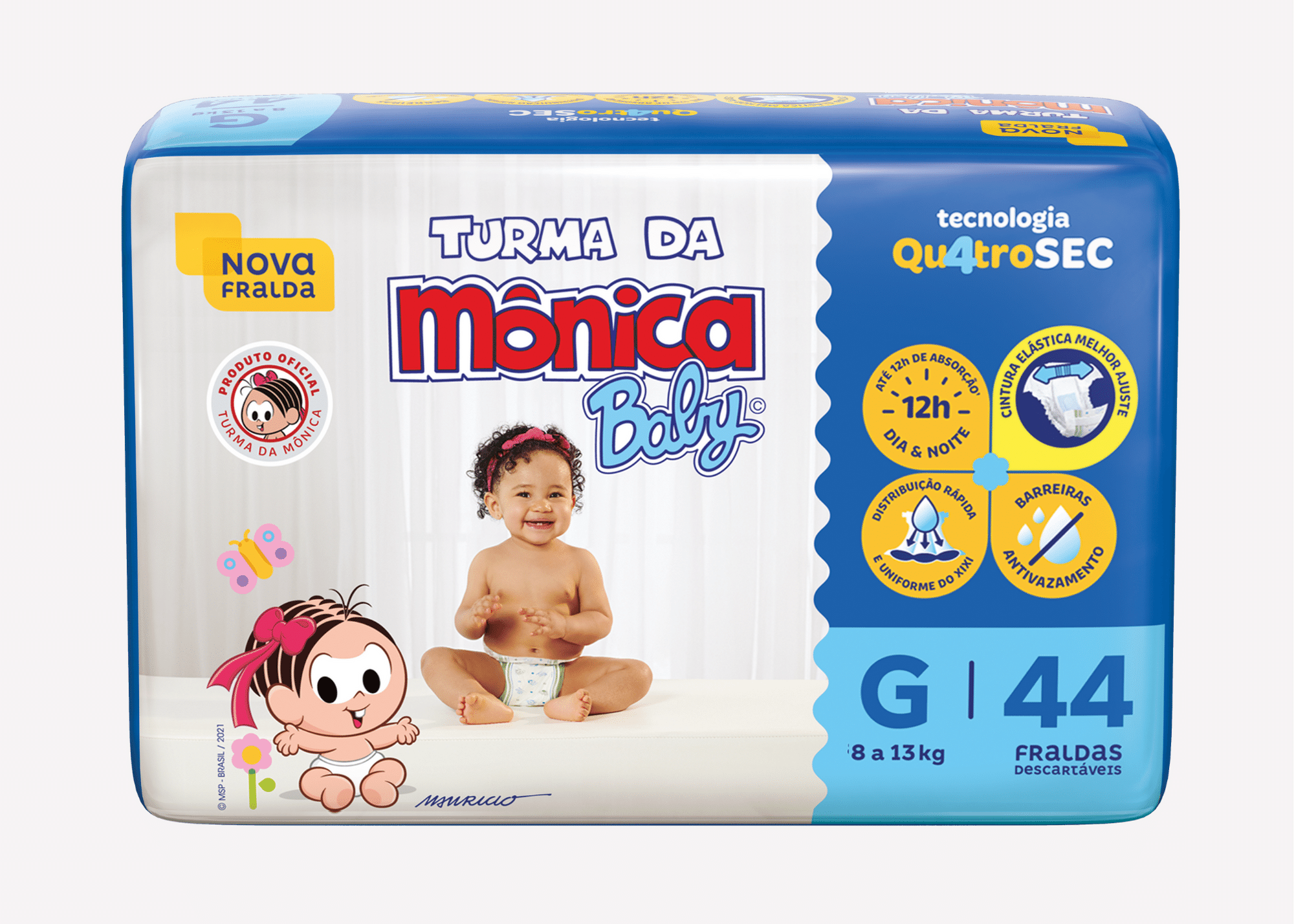 Ontex lança linha de fraldas e toalhas umedecidas Turma da Mônica Baby ...